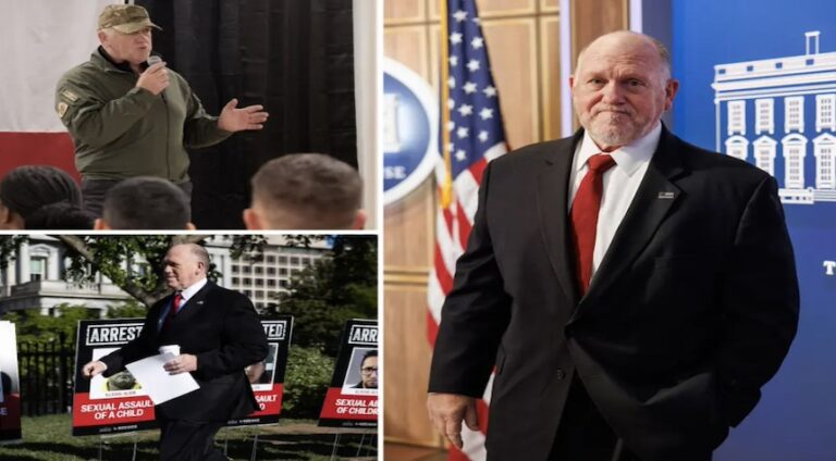 Border Czar Tom Homan Reveals Death Threats Drove Him and Wife to ...